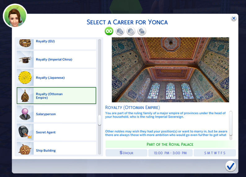 Aristocrat, Royalty, & Paramour Career Pack for the Sims 4 by BogusAvathePit's Sims 4 Mods