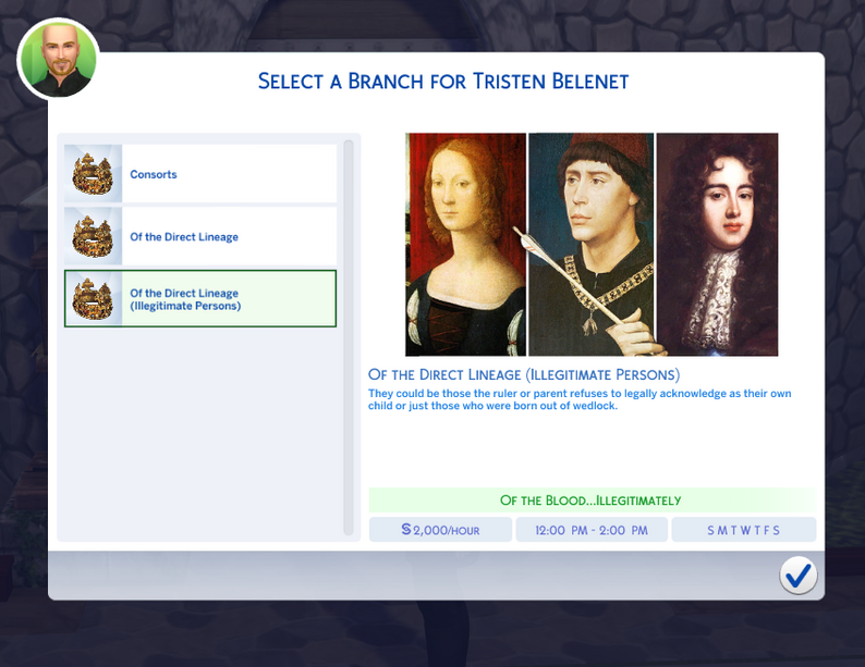 Aristocrat, Royalty, & Paramour Career Pack for the Sims 4 by ...