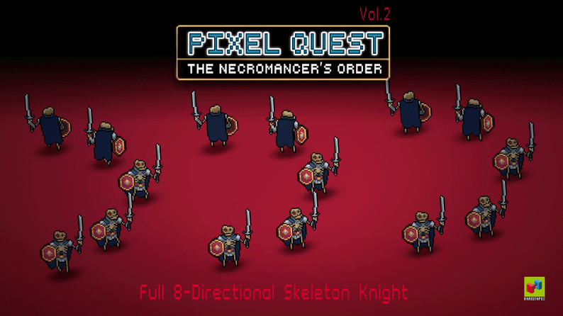 2D Pixel Quest Vol.2 -The Necromancer's Order by Barely_Games
