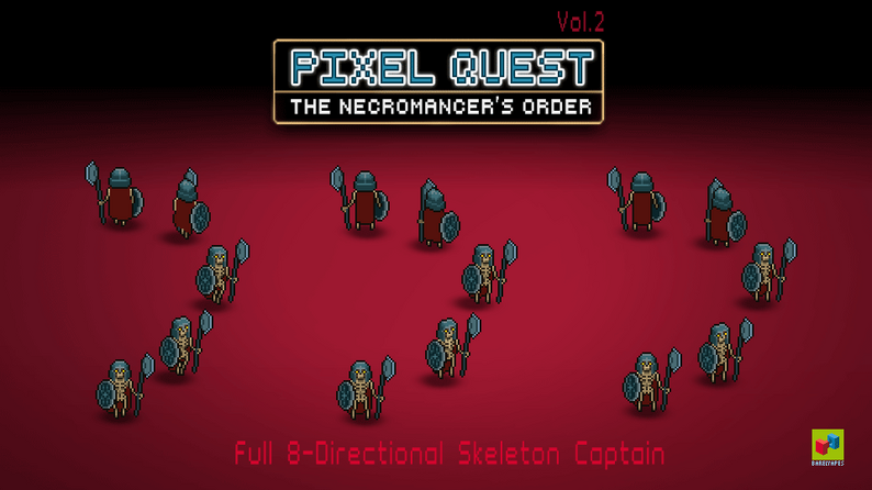 2D Pixel Quest Vol.2 -The Necromancer's Order by Barely_Games