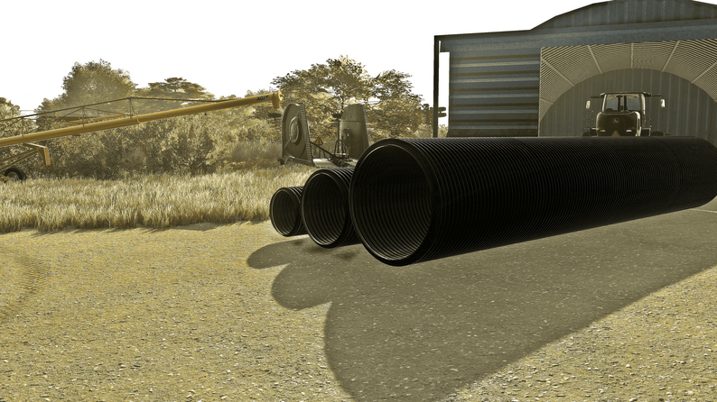 Neat Distribution Corragated Culvert Set by Rockin S Ranch Fabrication
