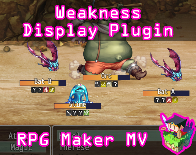 Weakness Display plugin for RPG Maker MV by Olivia