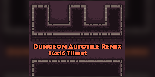 16x16 Dungeon Autotile Remix by safwyl