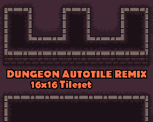 16x16 Dungeon Autotile Remix by safwyl
