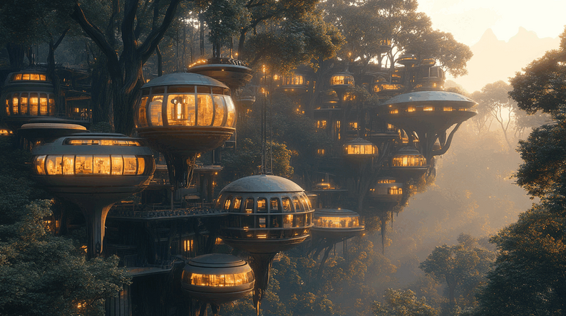 122 Treetop City Backgrounds | MJv6.1 by Dreaming Of Light