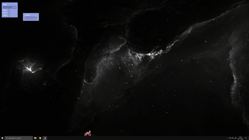 Productivity Desktop Pet by glitchedinorbit