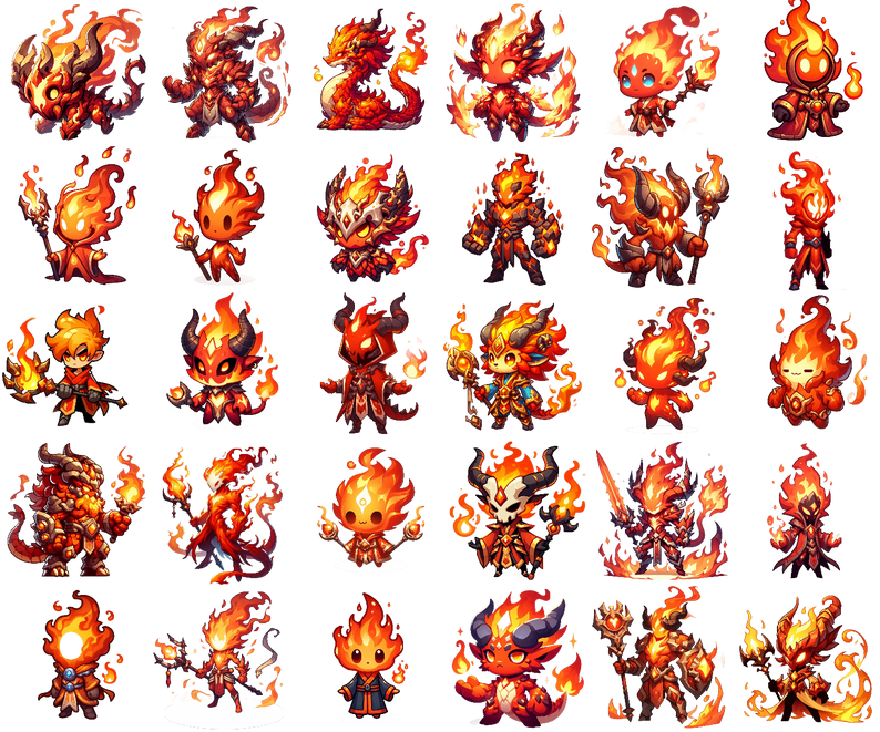 250 RPG Characters by catybuns