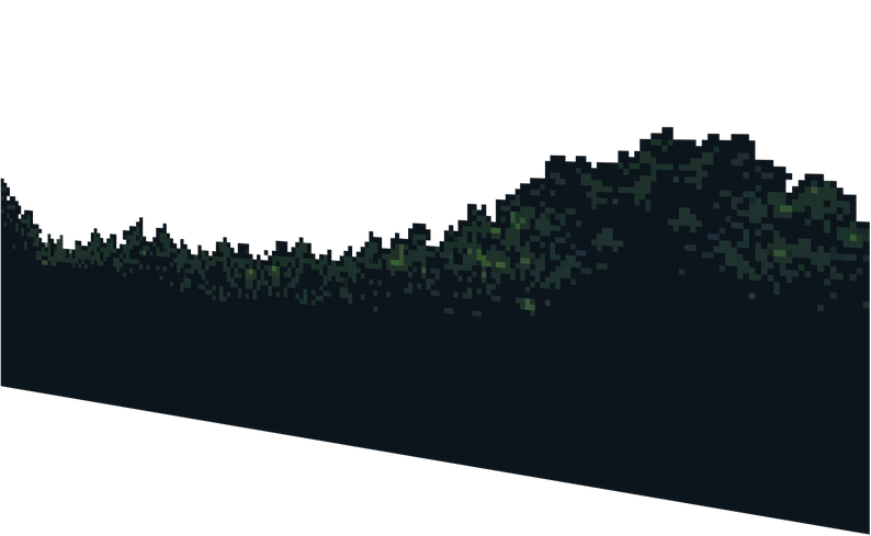 Forest Path Parallax (Trees, Paths, Mountains, and Clouds) - Pixel Art ...