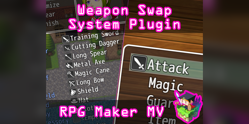 Weapon Swap System plugin for RPG Maker MV by Olivia