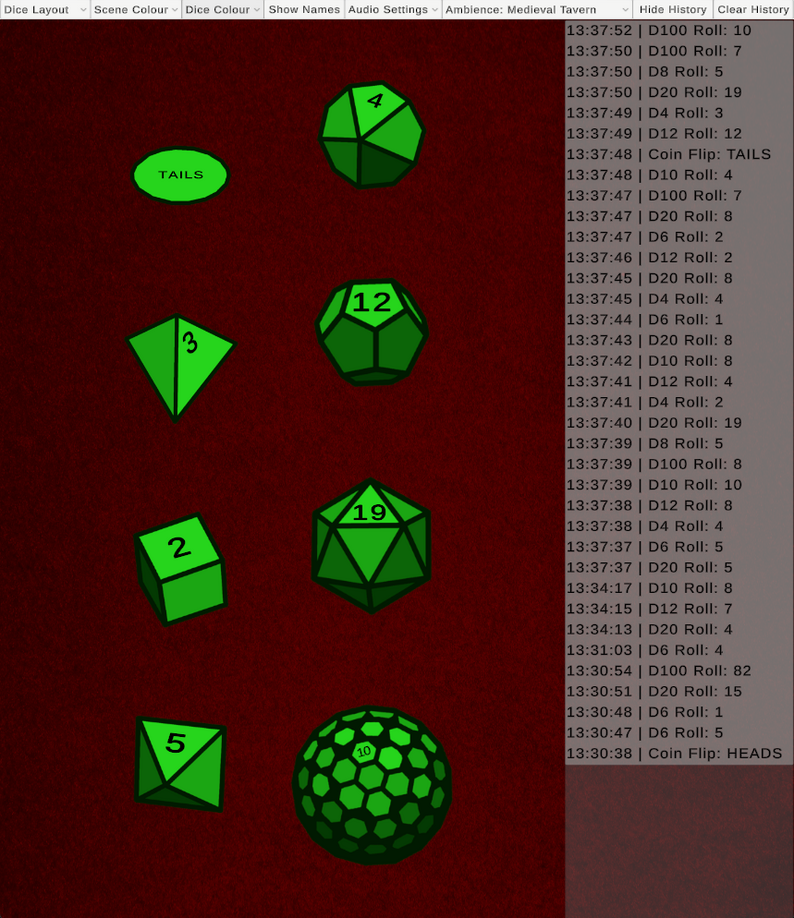Virtual Dice Box by MadChirpy
