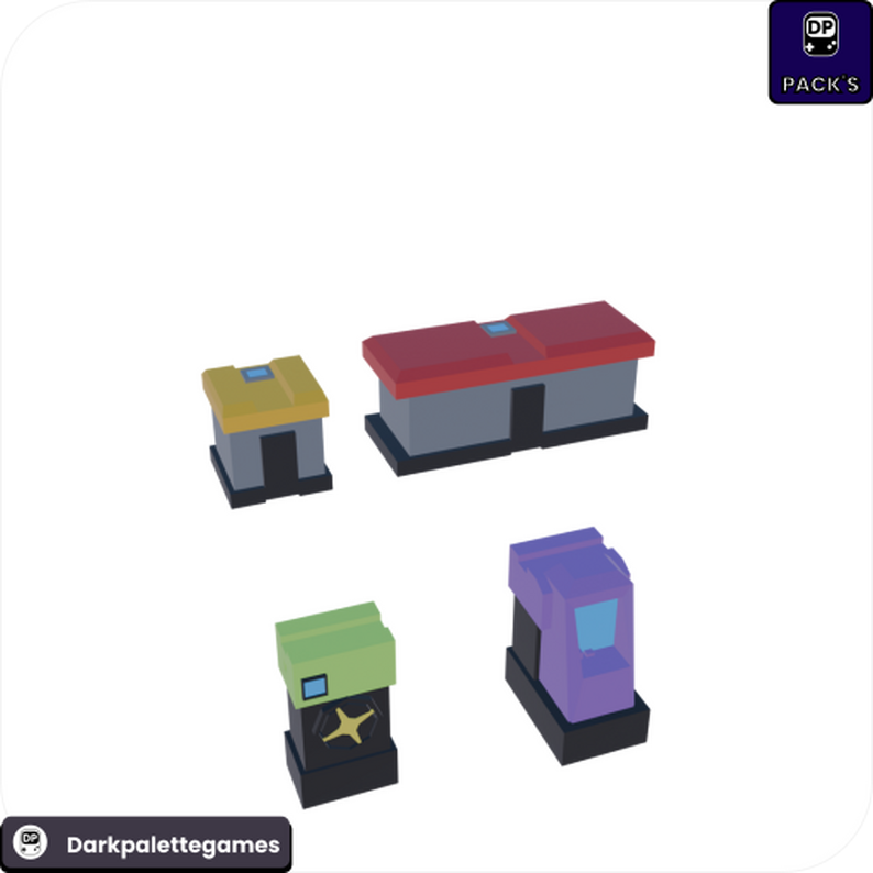 LOW-POLY SCI-FI ASSETS by DARK_PALETTE