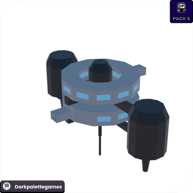 LOW-POLY SCI-FI ASSETS by DARK_PALETTE