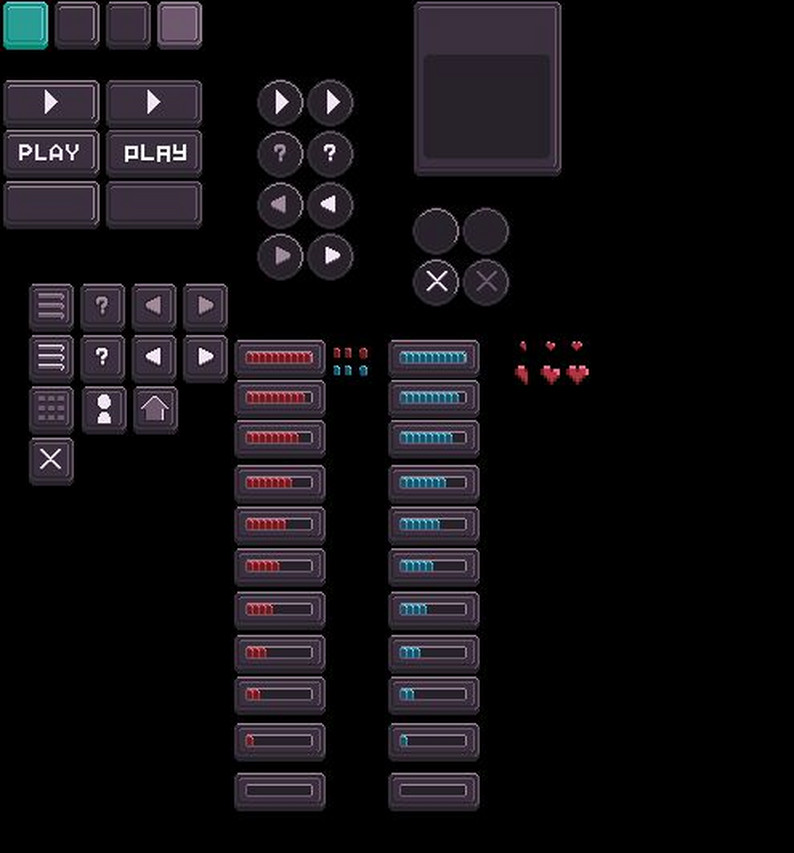 UI pixelart Assets 2 by IDLandGames
