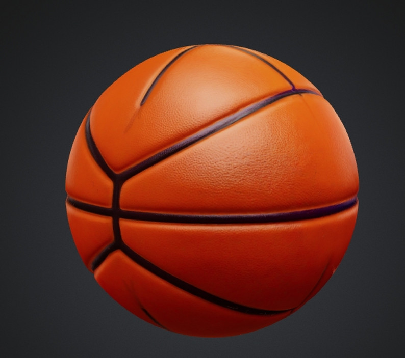3D basketball Model by GameAssetsPro