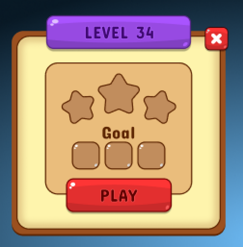 Cool 2D Game Ui Design with custom icons by TheRustyArt