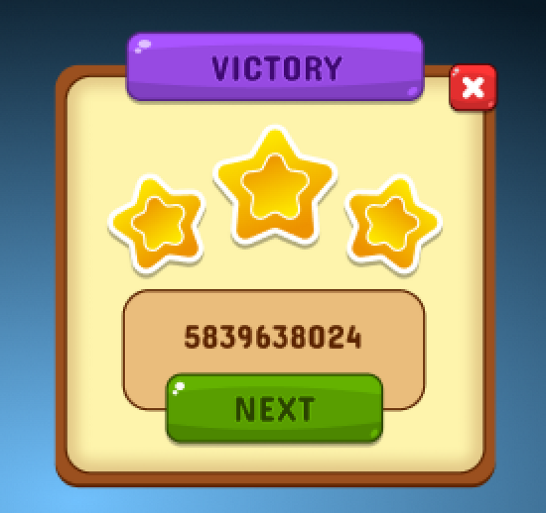 Cool 2D Game Ui Design with custom icons by TheRustyArt