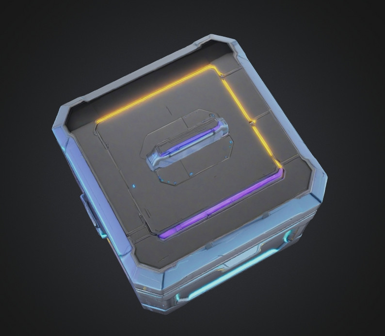 3D Loot Box Model by GameAssetsPro