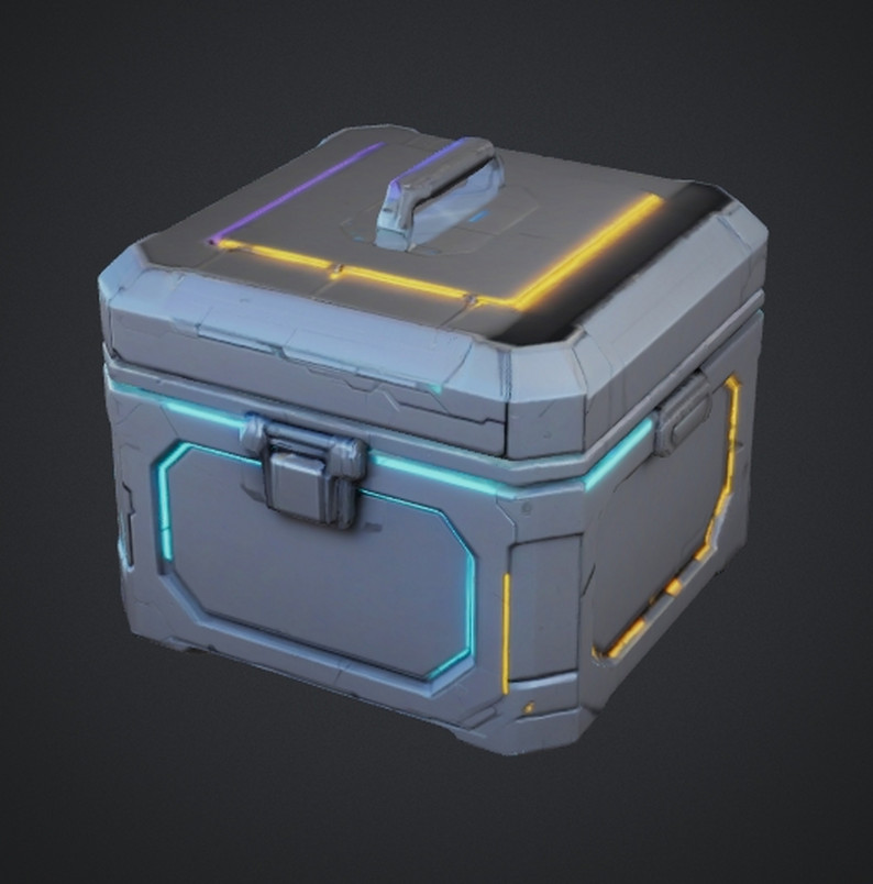 3D Loot Box Model by GameAssetsPro