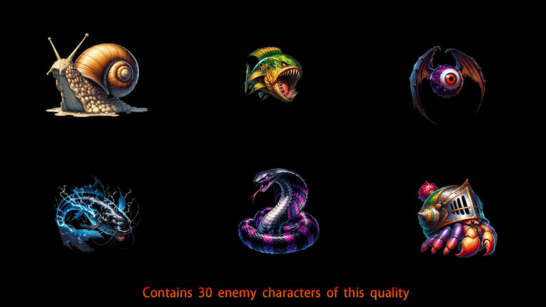 Free 30 Enemy characters pack by cogabushi