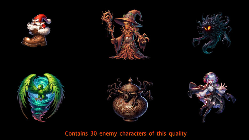 Free 30 Enemy characters pack by cogabushi