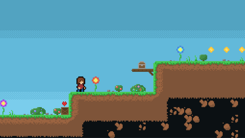 Mini Biomes: 8x8 Platformer Tileset by Bakadri