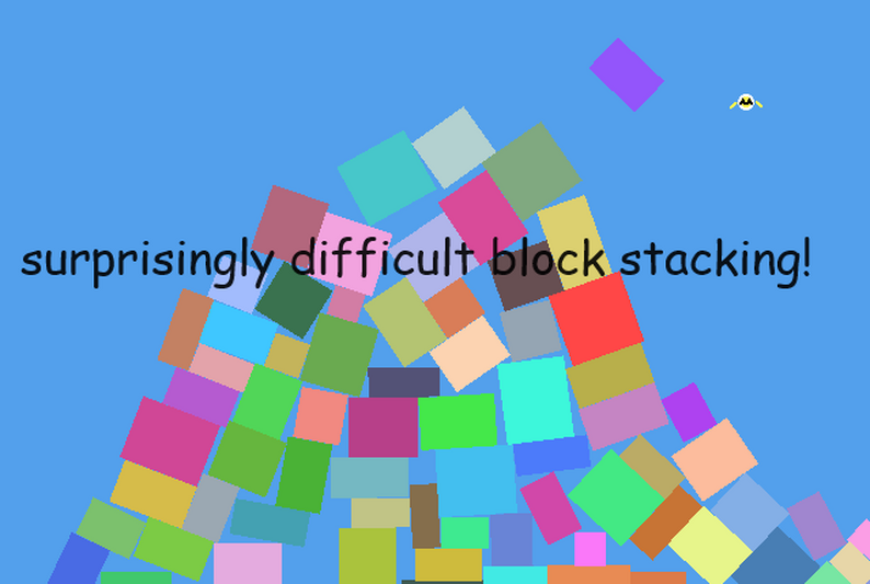 the stupid block stacking competition by objectively cool games