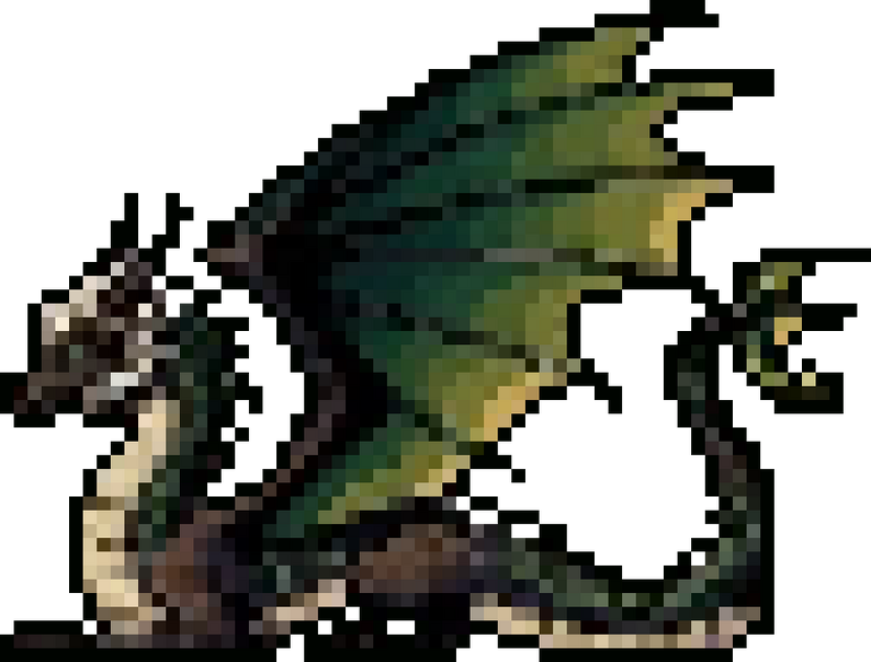 pixel dragons by Michael Jay