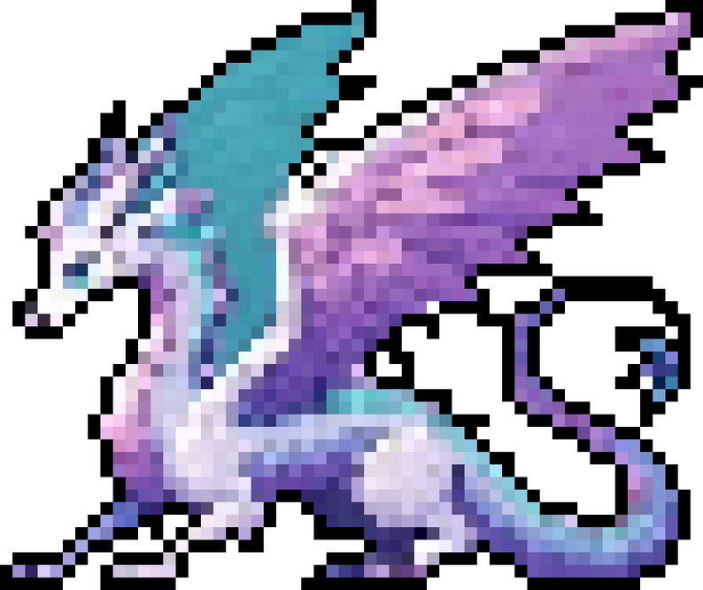 pixel dragons by Michael Jay
