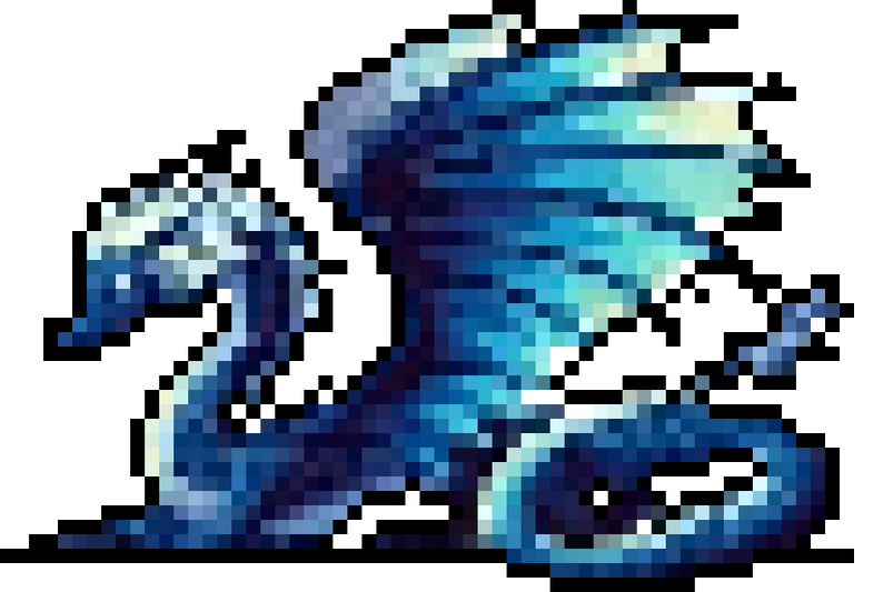 pixel dragons by Michael Jay