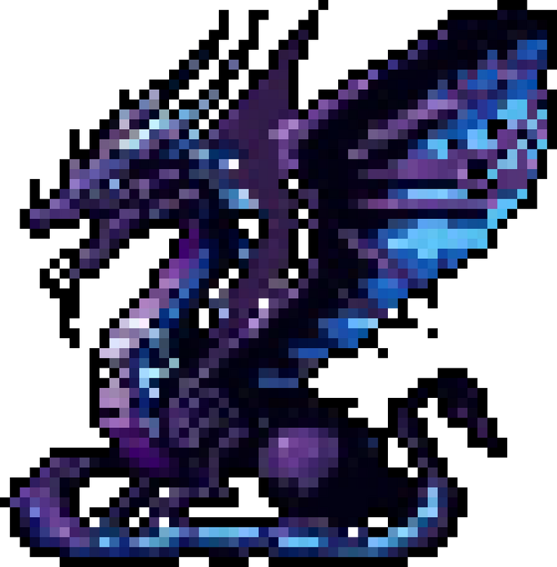 pixel dragons by Michael Jay