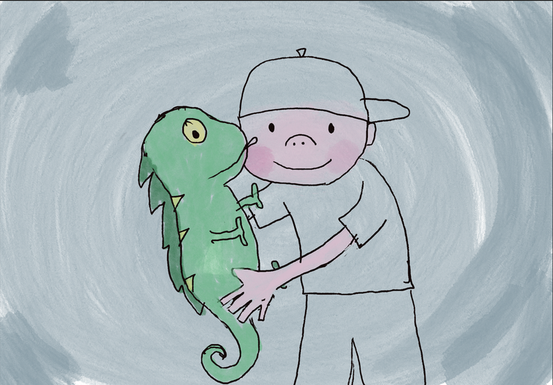 Peaceful Godzilla by aneesh-joshi