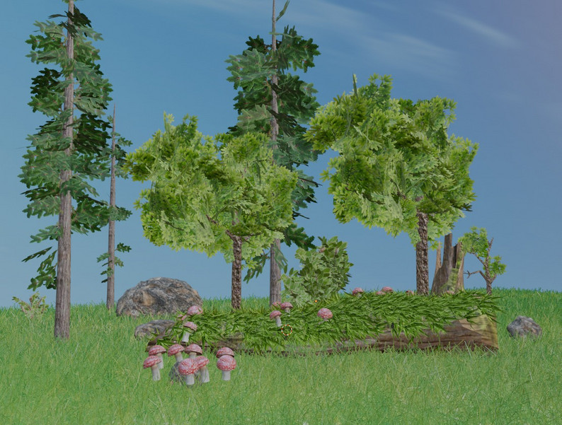 PSX - Basic Forest 3D by H_mon