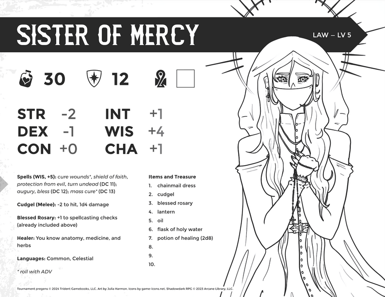 Six Sisters (Shadowdark) by Sersa Victory