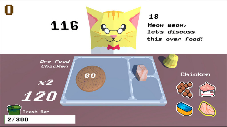 Hungry Prof. Cat by flycat.games