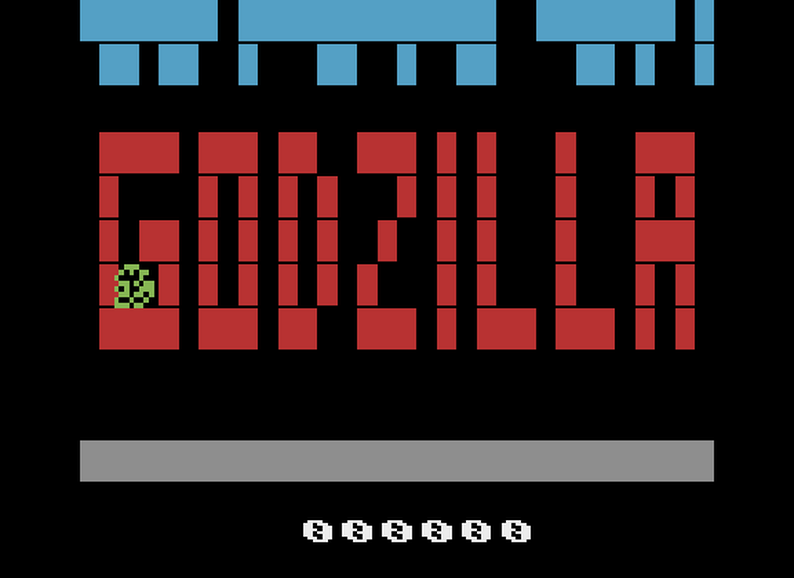 Godzilla Prototype (Atari 2600) by neogames