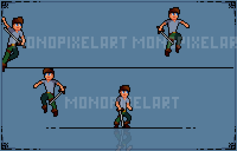 2D Free Animated Character Pack by MonoPixelArt