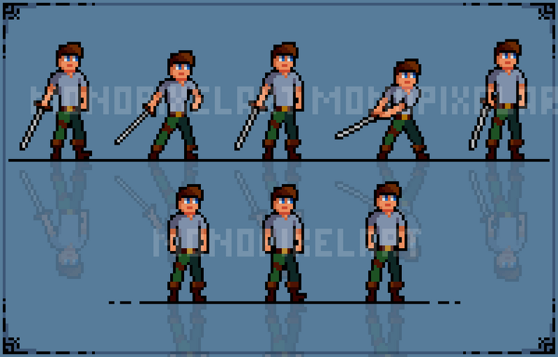 2D Free Animated Character Pack by MonoPixelArt