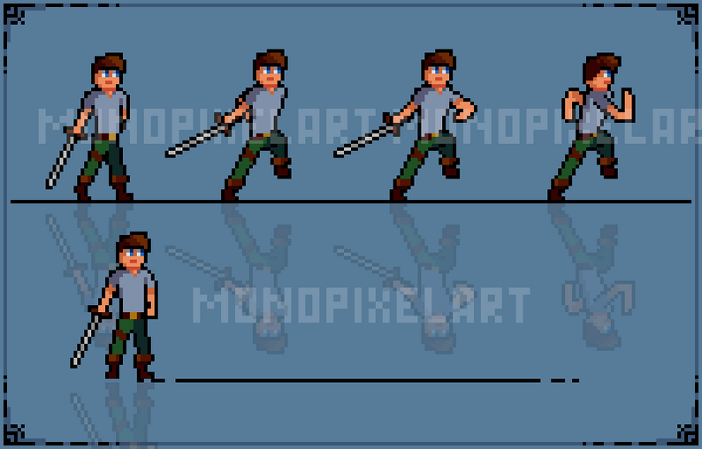 2D Free Animated Character Pack by MonoPixelArt