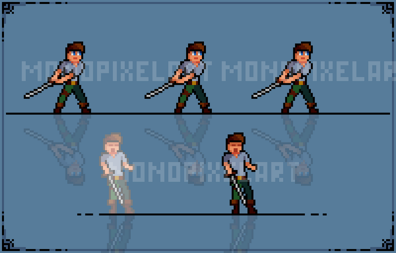 2D Free Animated Character Pack by MonoPixelArt