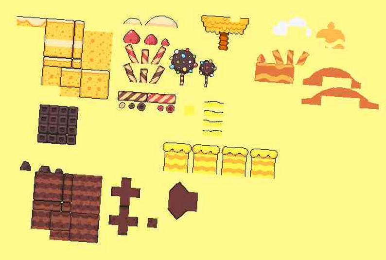 Candy Quest : Sponge Cake Desert Assets by Alb_pixel Store