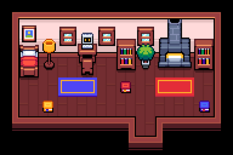 2D Pixel Art Furniture Asset Pack by nemo