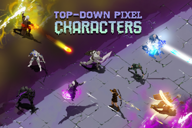 HD 8-Directional top-down character pack 1 by SmallScaleInt