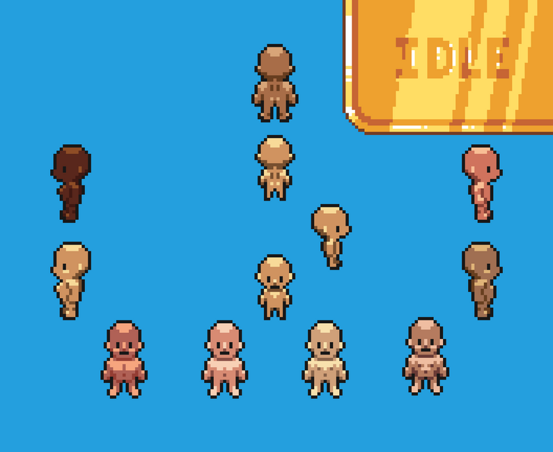 Top-Down Shortcut: Characters (Free Body Sprites) by Shad.din