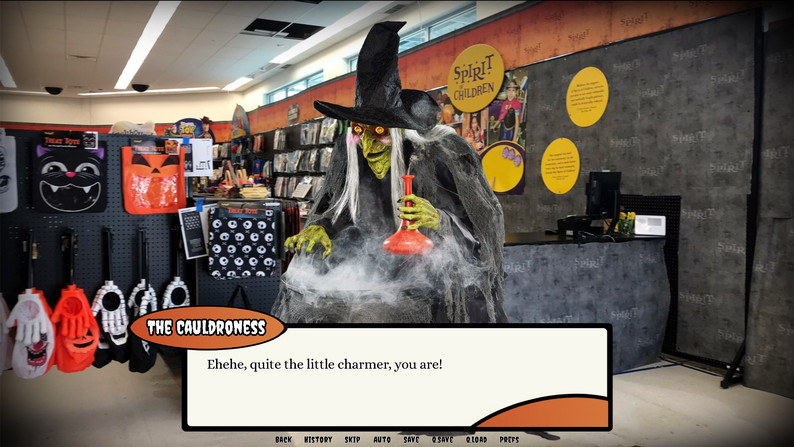 The Unofficial Spirit Halloween Dating Sim by OnPorpoise