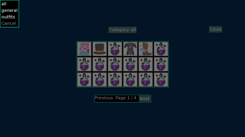 Free Ren'Py & Python Source Code - Create Your Own Multipage Inventory System by Discover with Mia