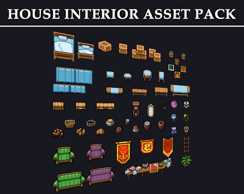 House Interior Asset Pack by Manx Pixels 🇮🇲