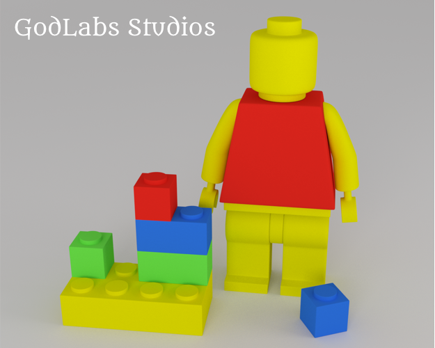 Lego Man and Lego Blocks by Lambda Games