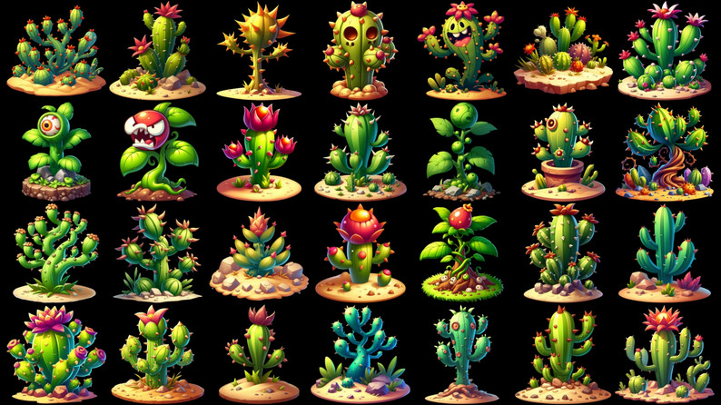 Hi-Def Plants 300+Sprites by FortressSide