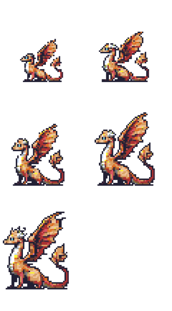 evolving dragon animation by Michael Jay