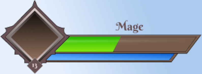 Game UI health, stamina and mana bars by TheRustyArt